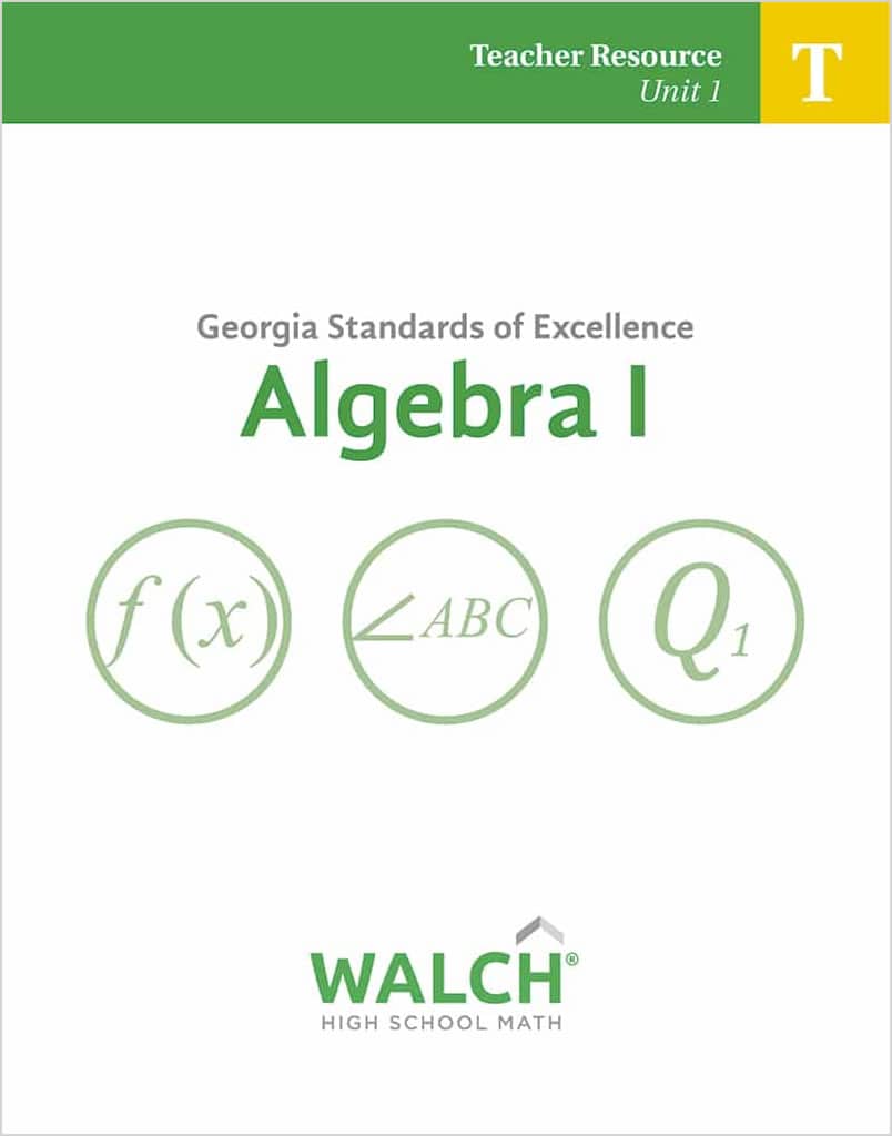 GSE Algebra I Walch Education GSE Algebra I Walch Education
